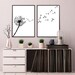 Dandelion Print Set Set of 2 Prints, Printable Dandelion Prints ...