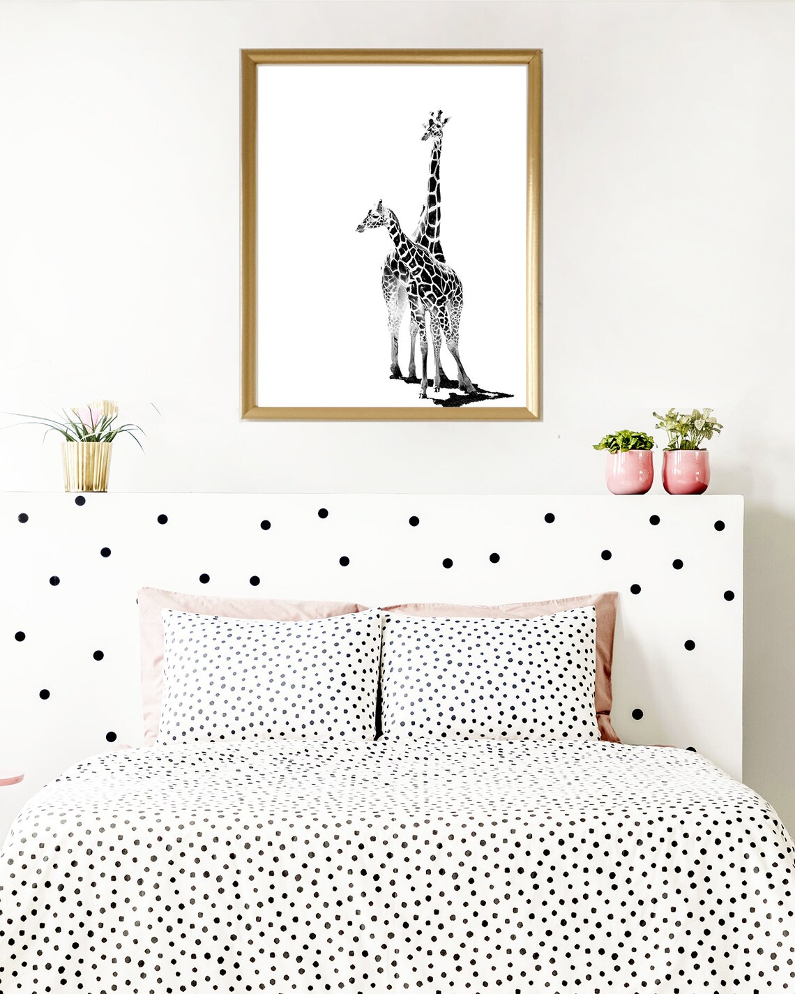 Giraffe Wall Art - Giraffe Gift, Minimalist Giraffe Print, Gift for Mom ...