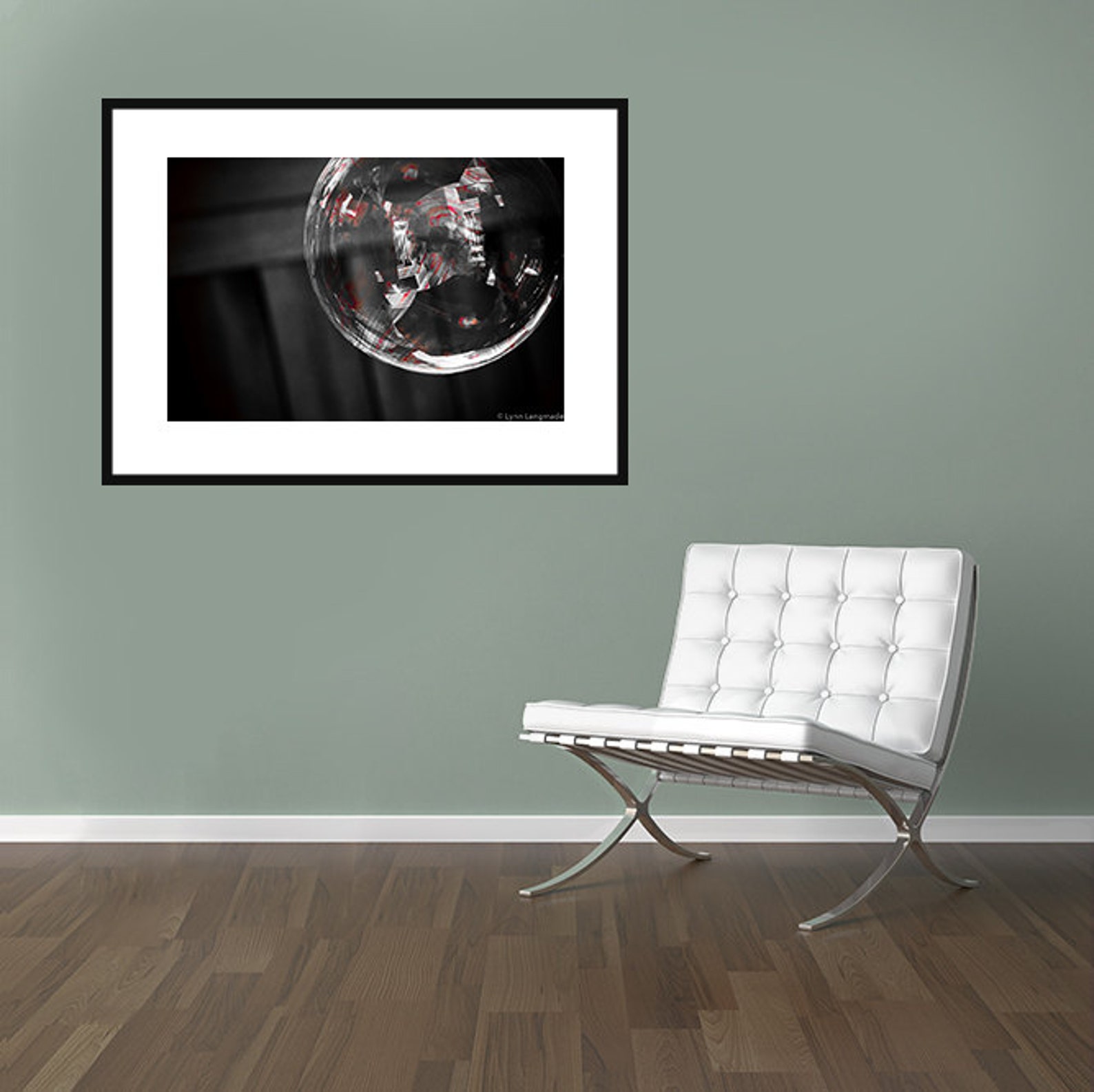 Black and White Bubble Art Bubble Print Red 8x10 Print Large - Etsy