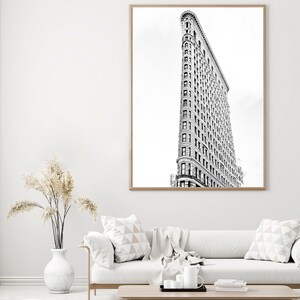 Flatiron Building Print - Flat Iron New York, Large White Wall Art ...