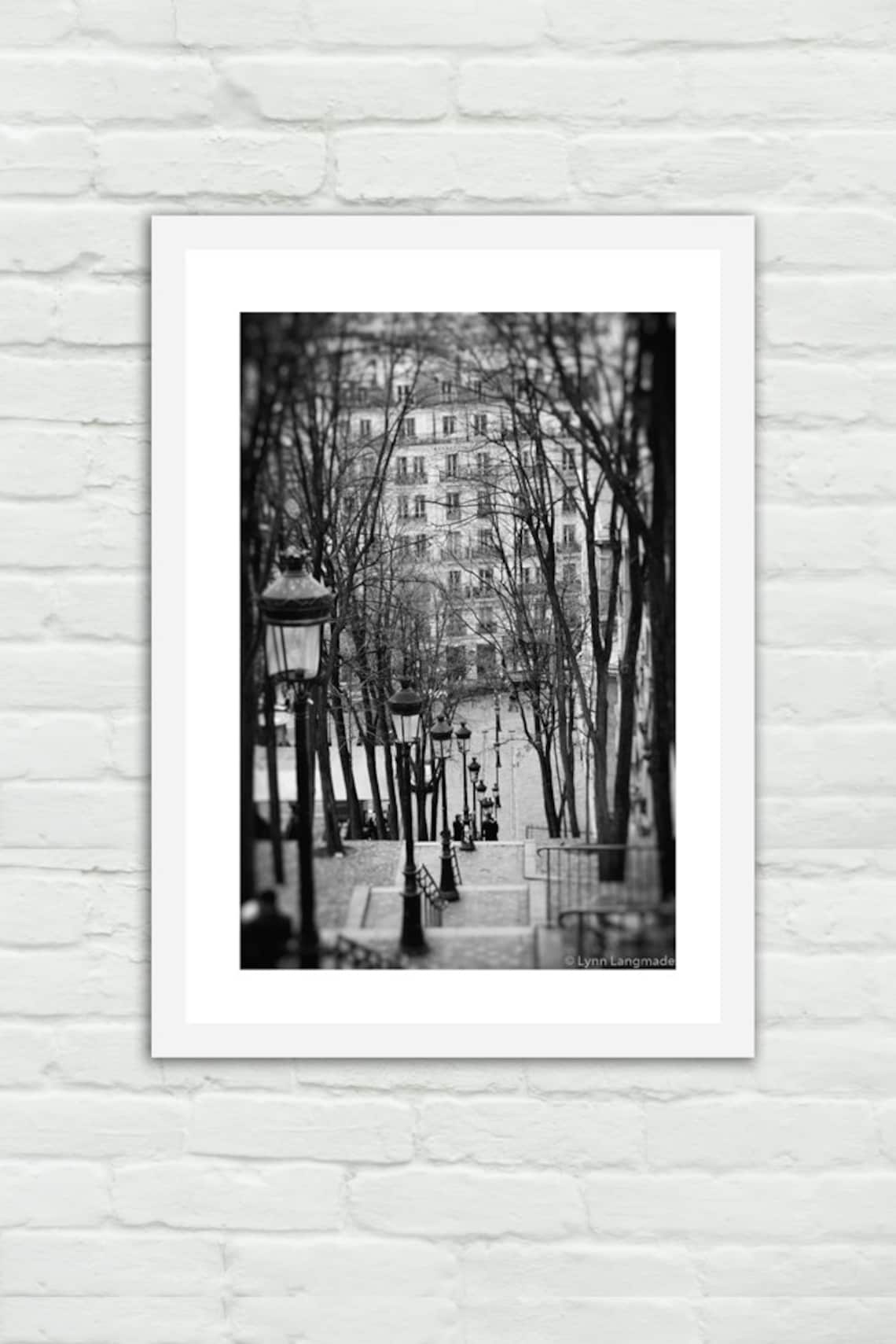 Paris Black and White - Steps Montmartre Paris 8x10 Prints Black and ...