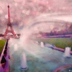 Pink Paris Print Set - Set of 4 Prints 8x10 Paris Eiffel Tower 11x14 ...