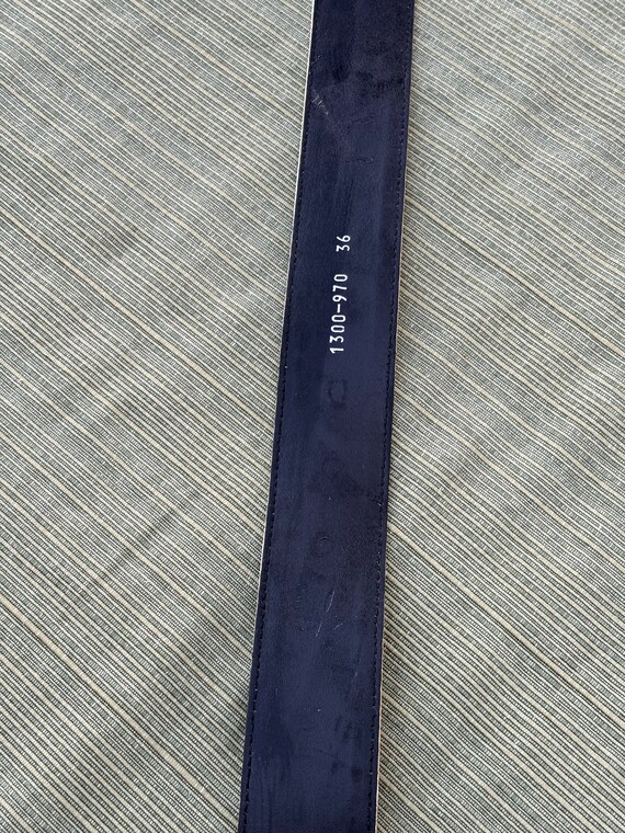 ML Escada Belt, Croco Embossed Belt Size Small, Beige… - Gem