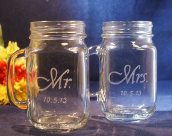 Mason jar mugs | Etsy