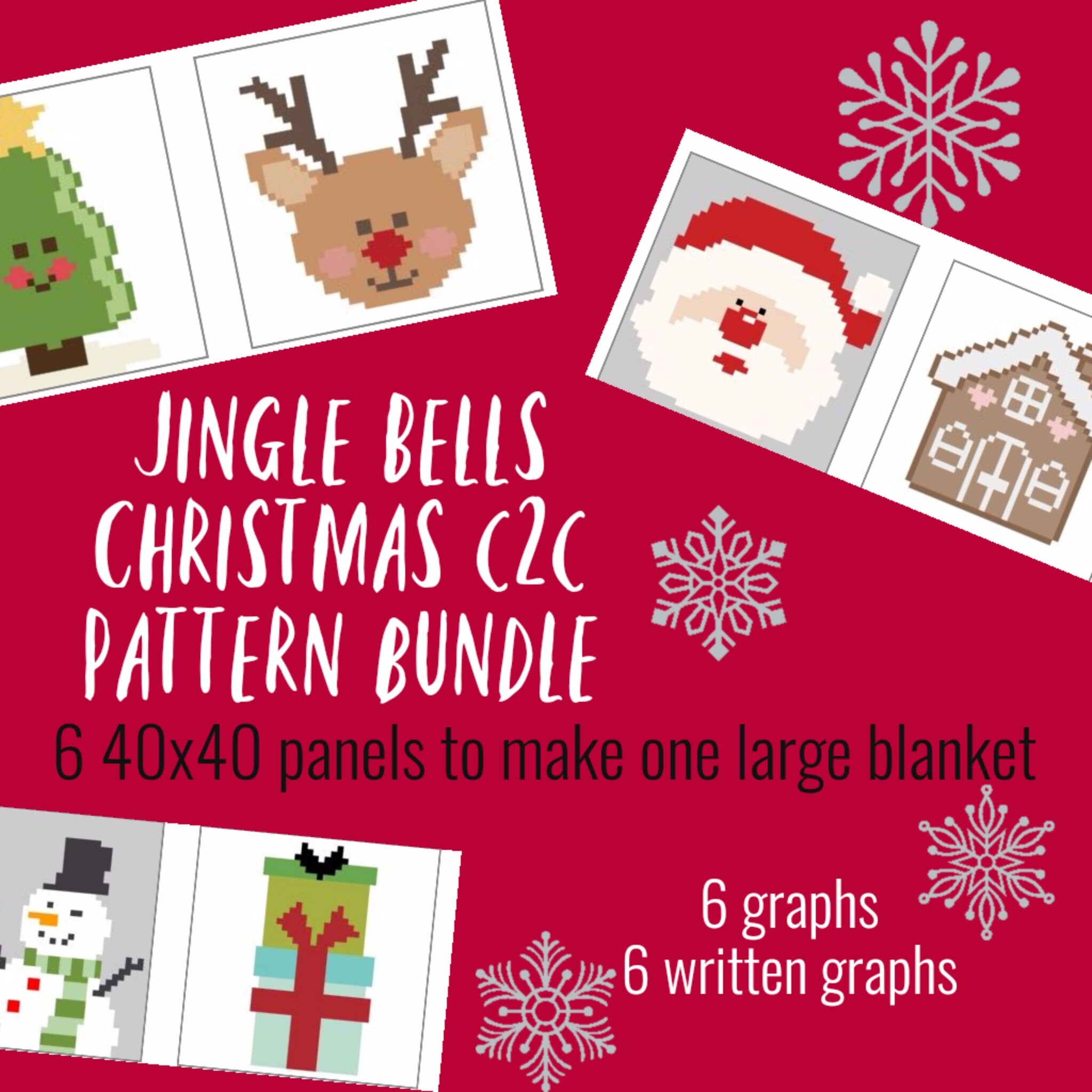 Jingle Bells - Christmas C2c Pattern Bundle - Etsy