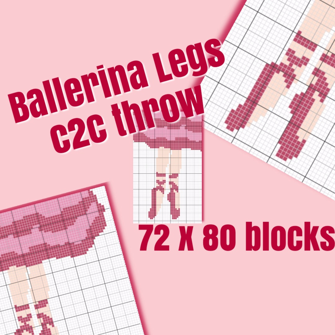 Ballerina Legs C2c Graph and Written - Etsy