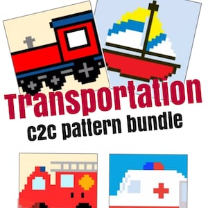 Transportation C2c Pattern Bundle - Graphs and Written - Etsy