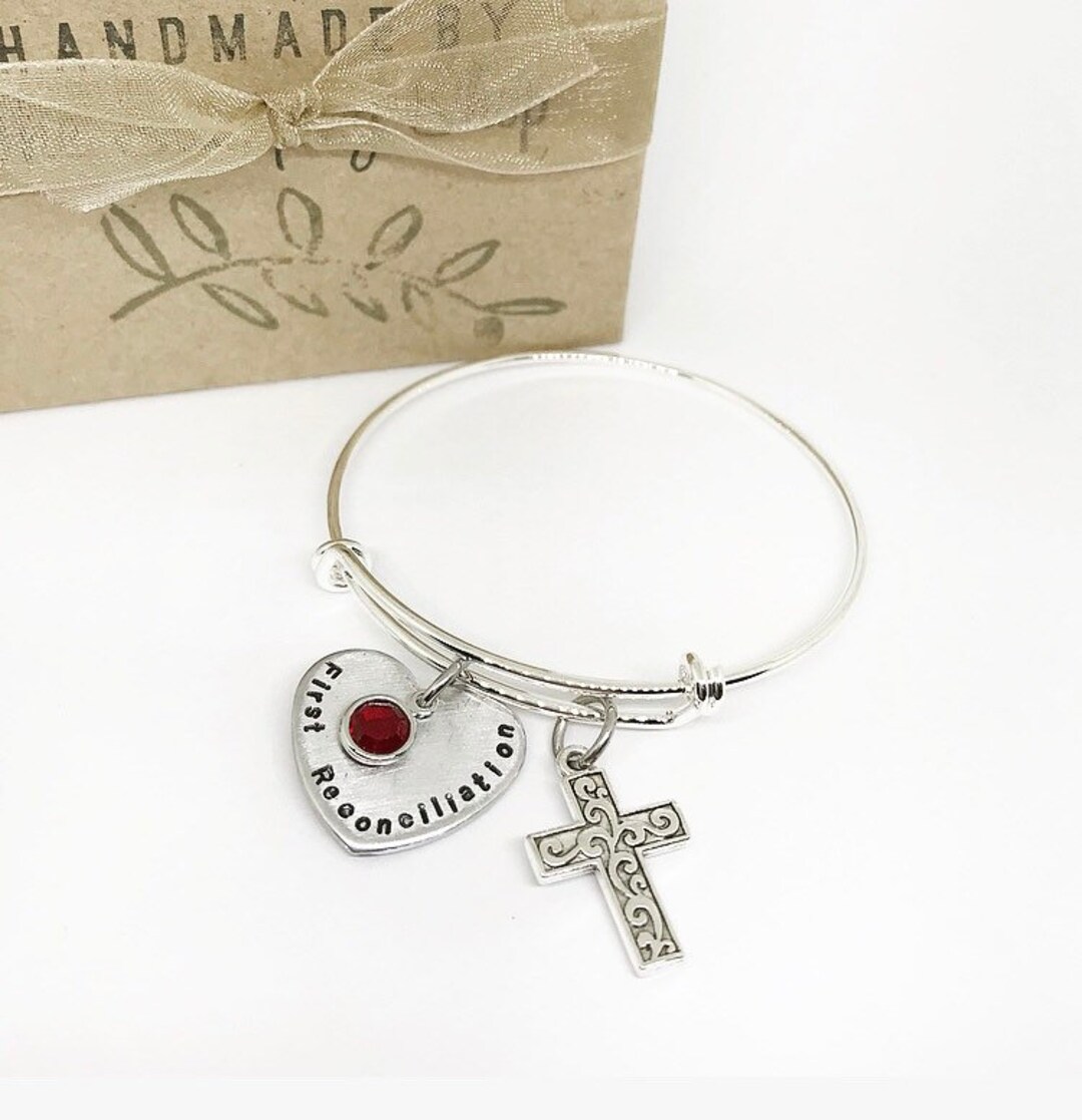 First Communion, Reconciliation Charm Bracelet, First Penance, Girl ...