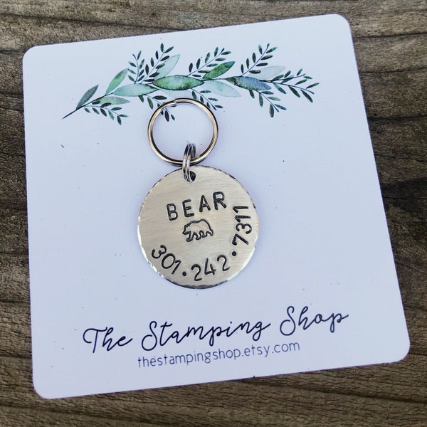 Stamped Pet Tag - Etsy