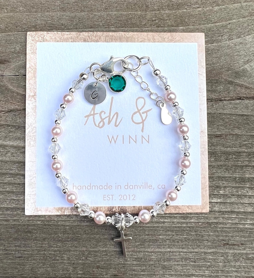 First Communion Pearl Bracelet, First Communion Girl Gift, Pearl ...