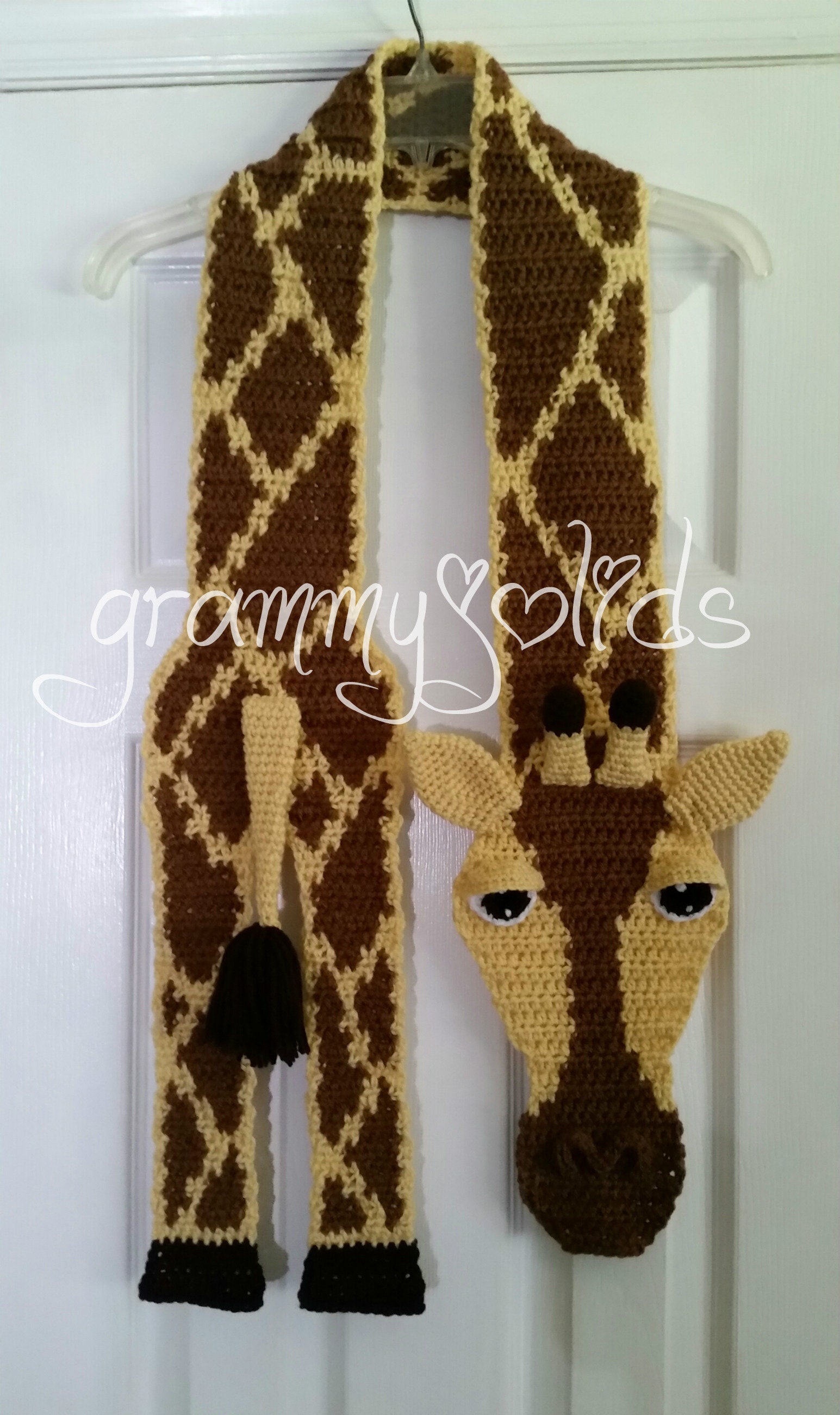 Gerry the Giraffe Scarf Pattern - Etsy