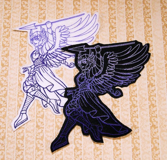 Valkyrie Mythical Norse Creature Iron on Embroidery Patch | Etsy