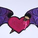 Staked Vampire Heart With Wings Iron on Embroidery Patch Mtcoffinz - Etsy