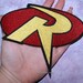 Modern Robin Logo Sidekick Iron on Embroidery Patch Mtcoffinz - Choose ...