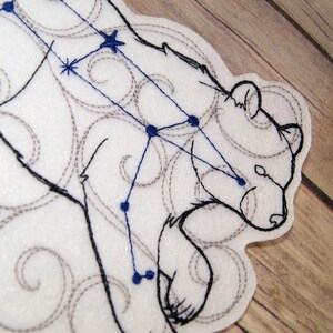 Ursa Major - Stellar Constellation - Iron on Embroidery Patch Mtcoffinz ...