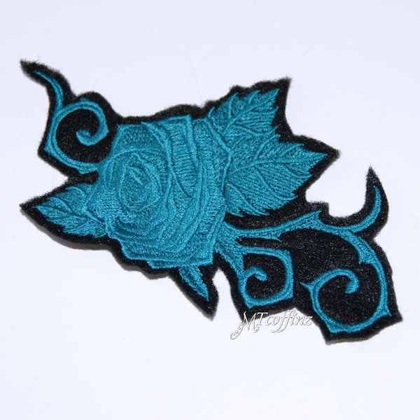 Teal Rose - Etsy