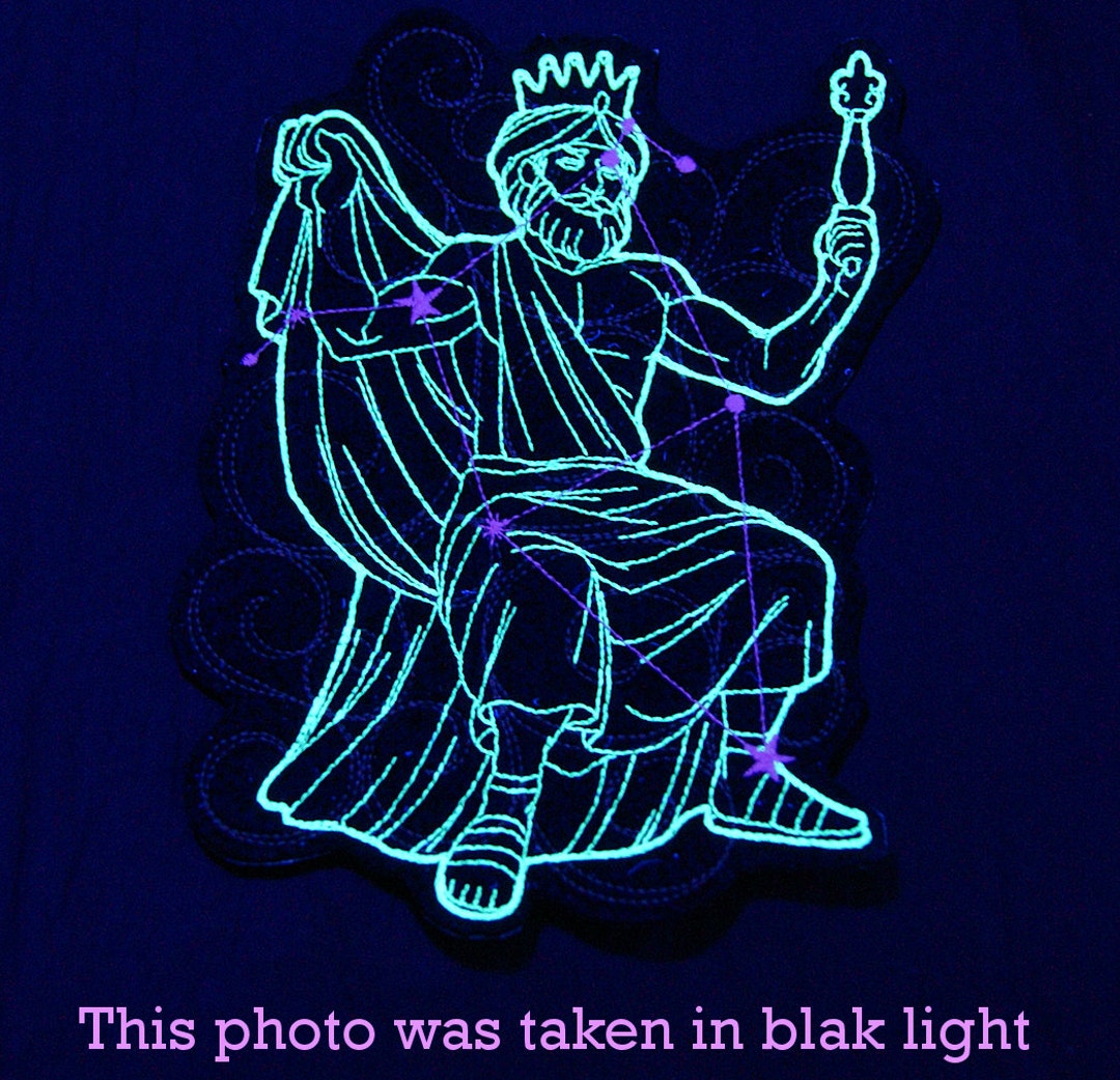 King Cepheus - Stellar Constellation Glow in the Dark - Iron on ...
