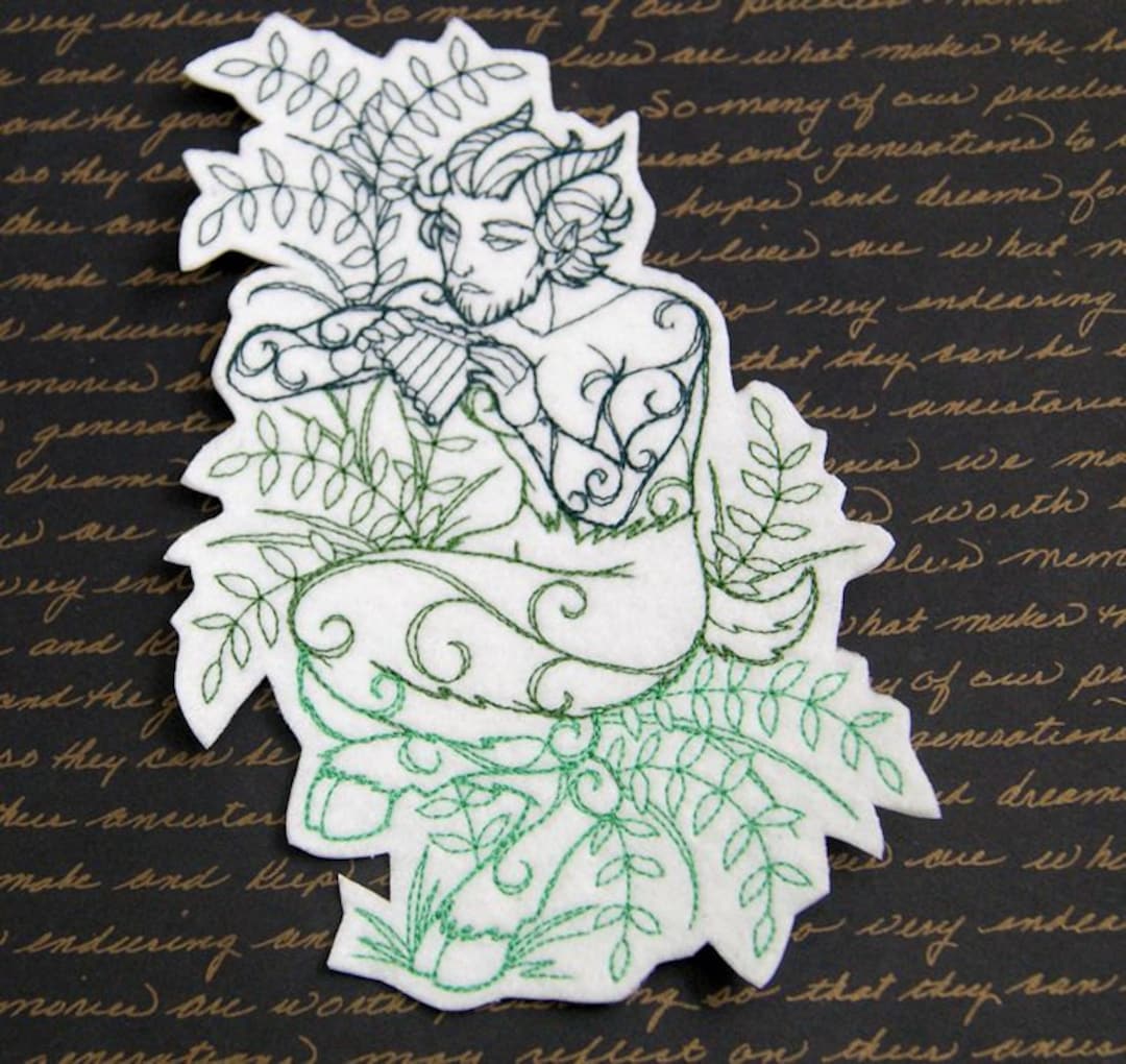 Pan Greek God Iron on Embroidery Patch Mtcoffinz - - Choose Size ...