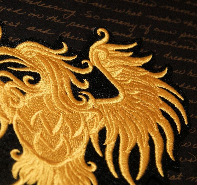 Gilded Eagle- Royal Heraldry Iron on Embroidery Patch Mtcoffinz ...