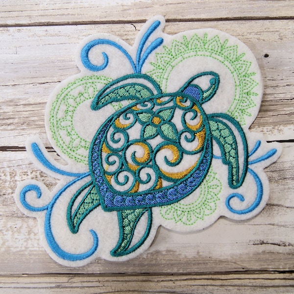 Turtle Iron On - Etsy