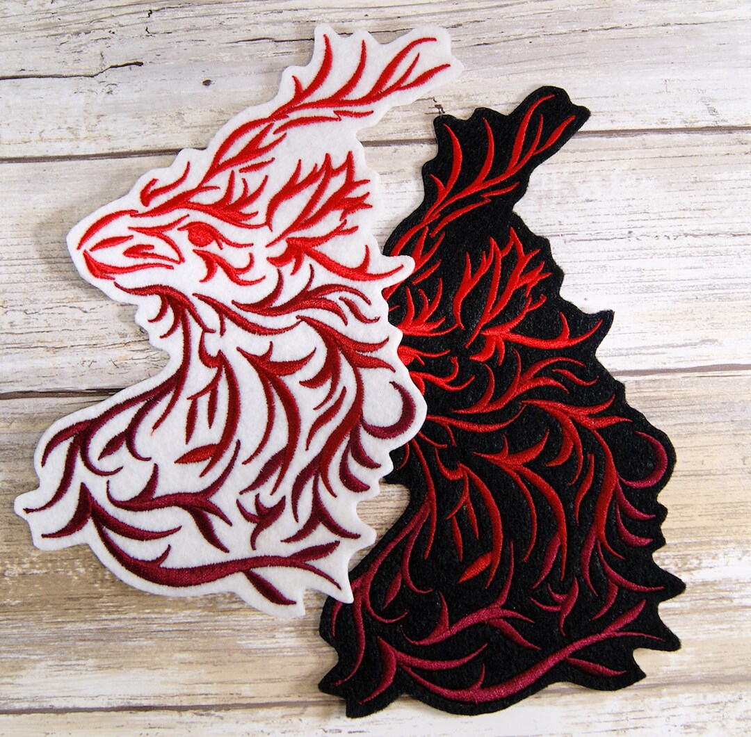 Kirin Fantasy Fierce Iron on Embroidery Patch Mtcoffinz - - Choose Size ...