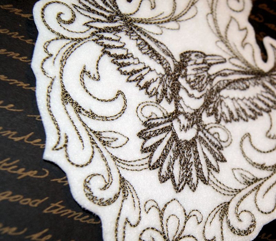 Raven Bird Wings Iron on Embroidery Patch Mtcoffinz - Choose Size/color ...