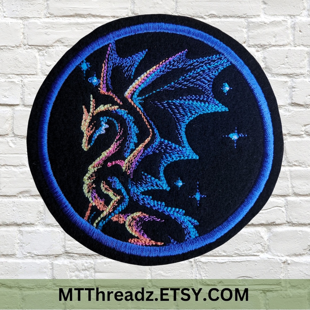 Celestial Dragon Patch - Celestial Dragon Round Merit Badge Style ...