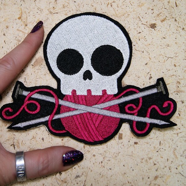 Knitting Patch - Etsy