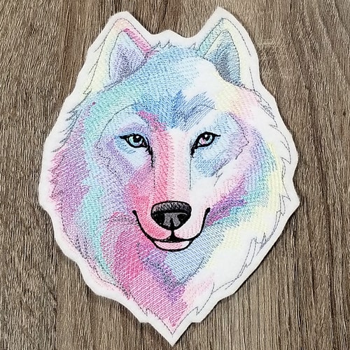 Embroidered Wolf Iron on Patch Wolf Patch Iron on Patch | Etsy