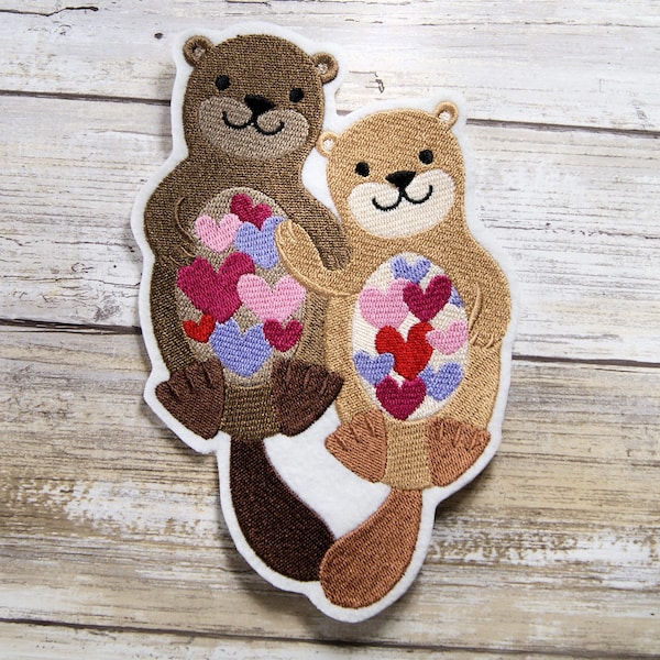 Otter Embroidery - Etsy
