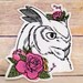 Barn Owl Flowers Gothic Dire Blooms Iron on Embroidery Patch Mtcoffinz ...