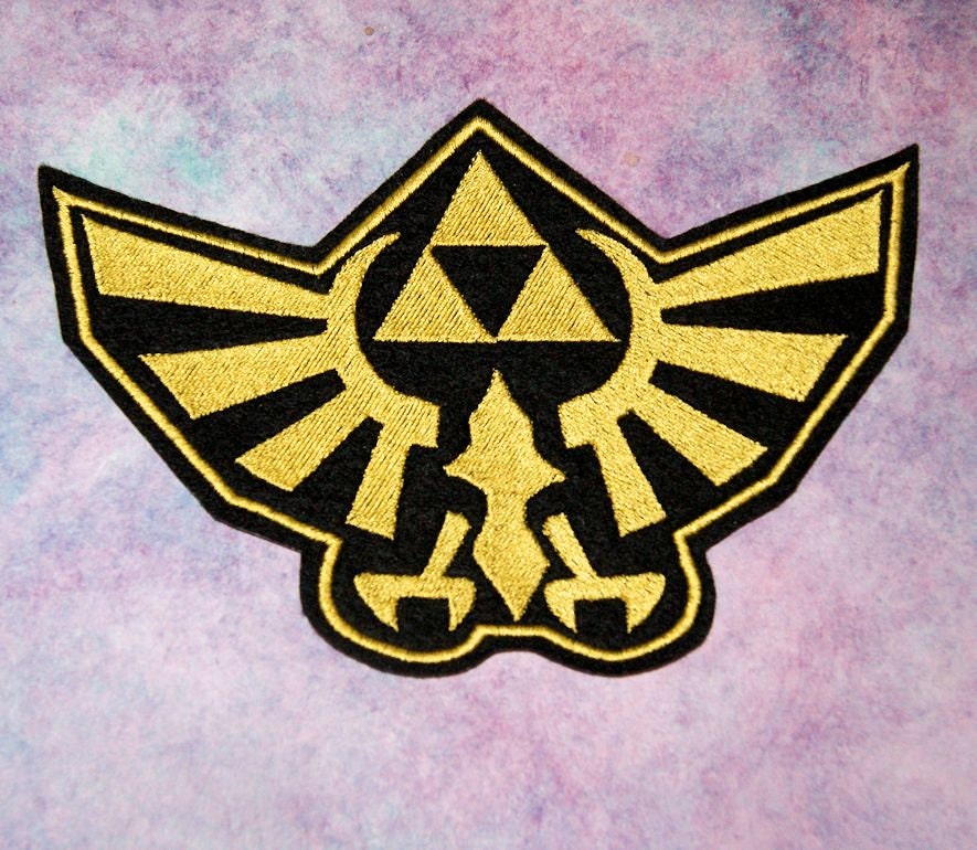 Zelda Triforce Eagle Legend Of Zelda Triforce With Wings In Blue And