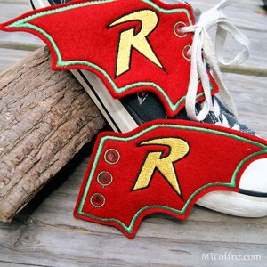 Modern Robin Logo Embroidered Shoe Wings Mtcoffinz - Etsy