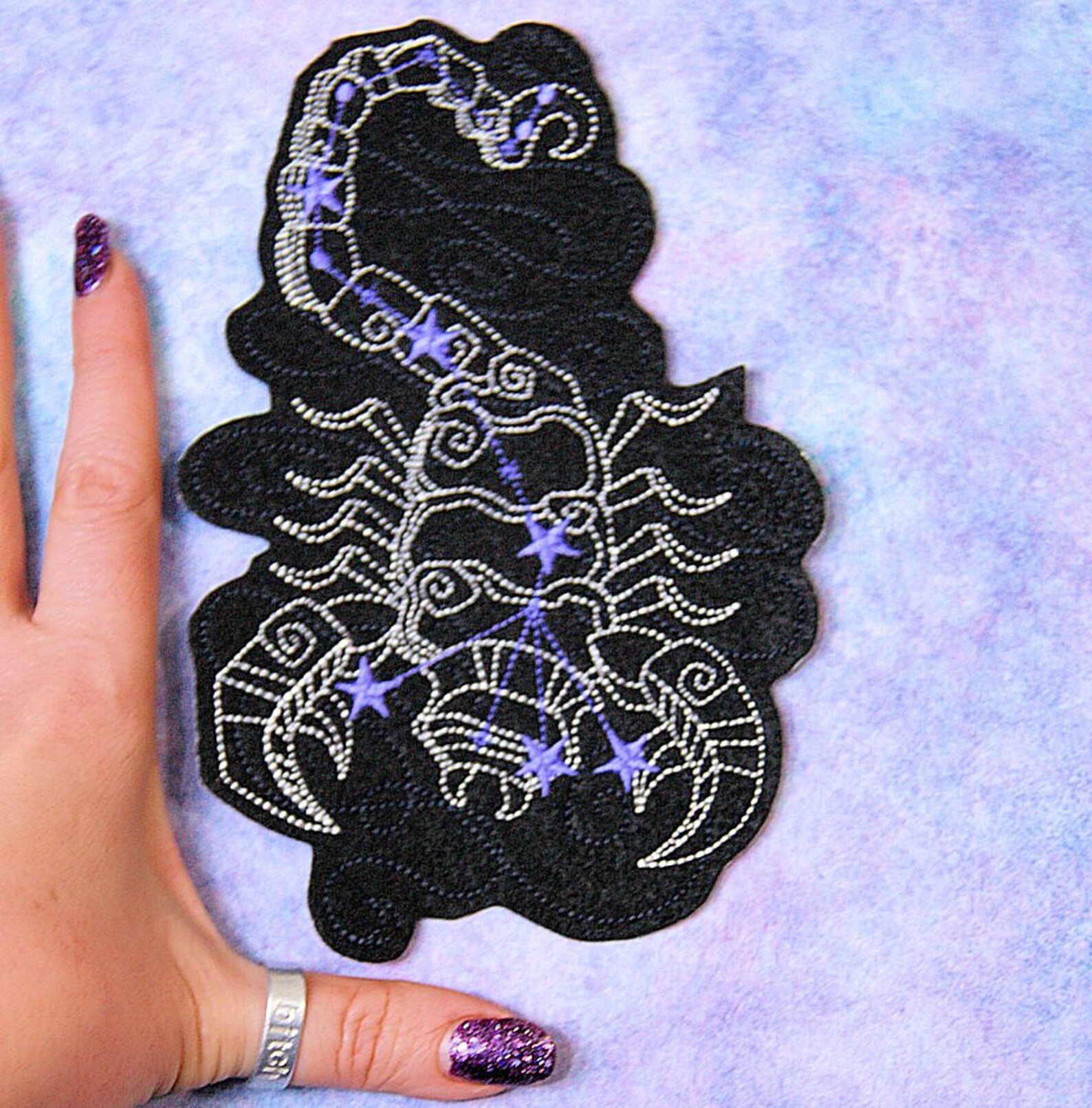 Scorpio the Scorpion Constellation Iron on Embroidery Patch - Etsy