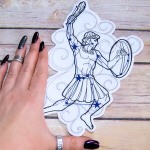 Orion the Hunter Stellar Constellation Iron on Embroidery Patch ...