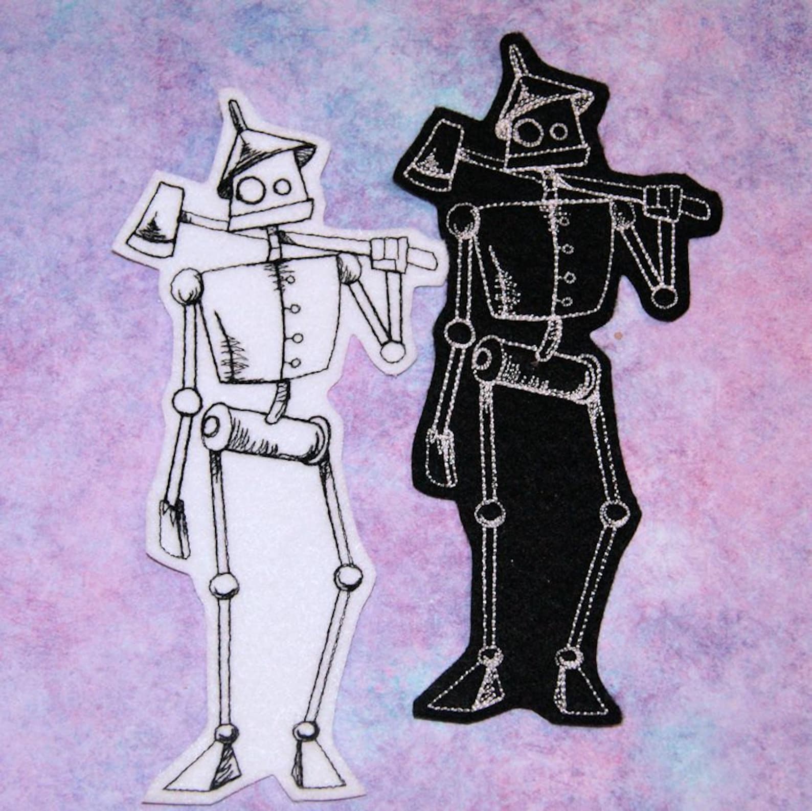 Tin Man Wizard of Oz Iron on Embroidery Patch Mtcoffinz - Etsy