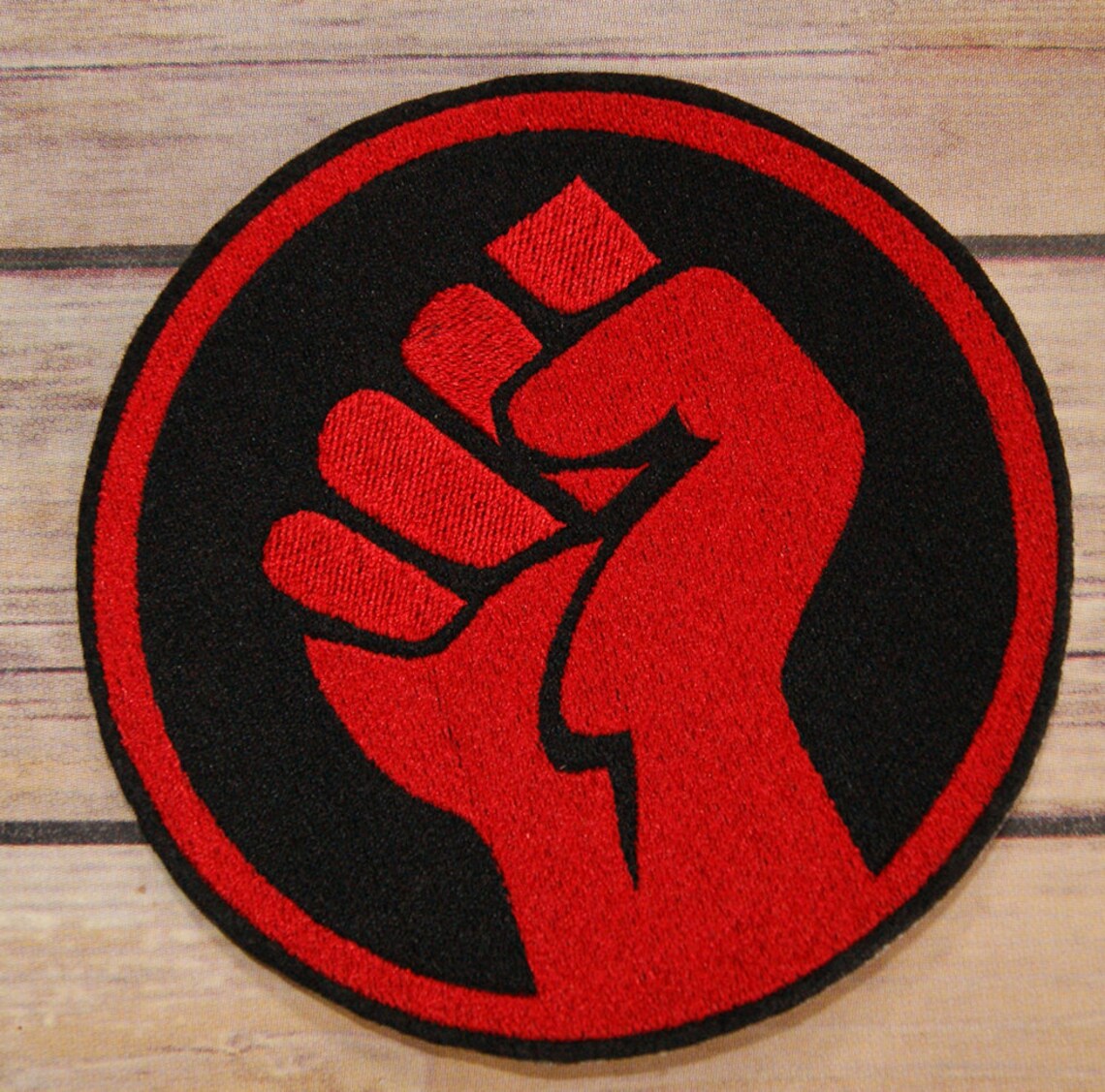 Protest Fist Iron on Embroidery Patch Mtcoffinz - Choose Size - Etsy