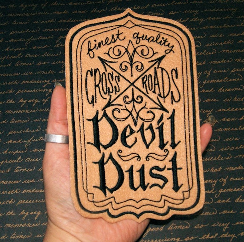 Devil Dust Apothecary Potion Iron on Embroidery Patch - Etsy