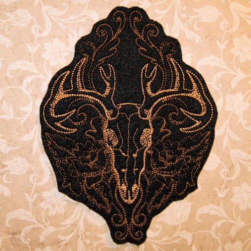 Deer Skull Patch - Etsy