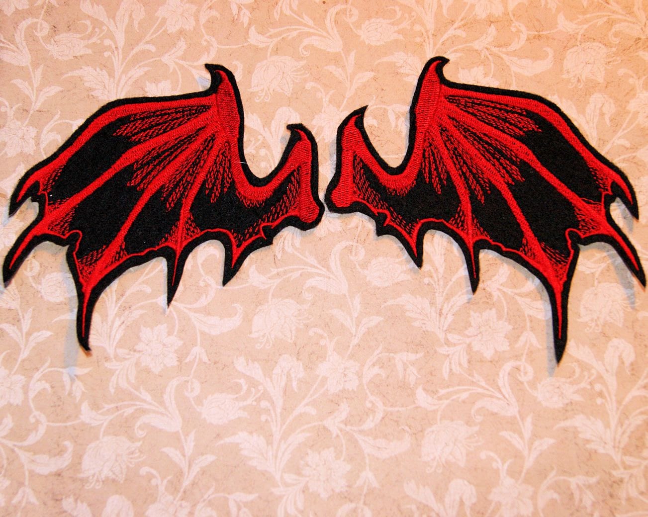 Custom Painted Bat Wings