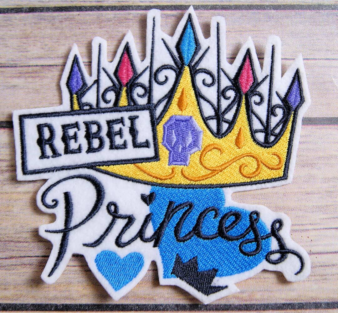 Rebel Princess - Iron on Embroidery Patch Mtcoffinz - Choose Size - Etsy
