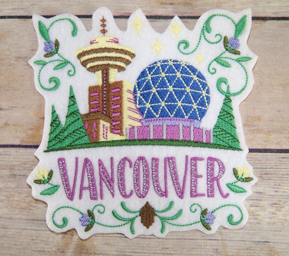 Vancouver Science World Iron on Embroidery Patch Mtcoffinz - Etsy Canada