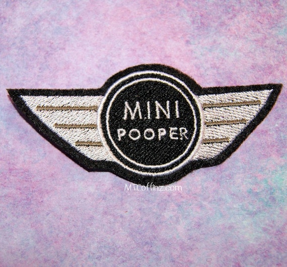 PARODY Mini Pooper Logo Iron On Embroidery Patch MTCoffinz | Etsy