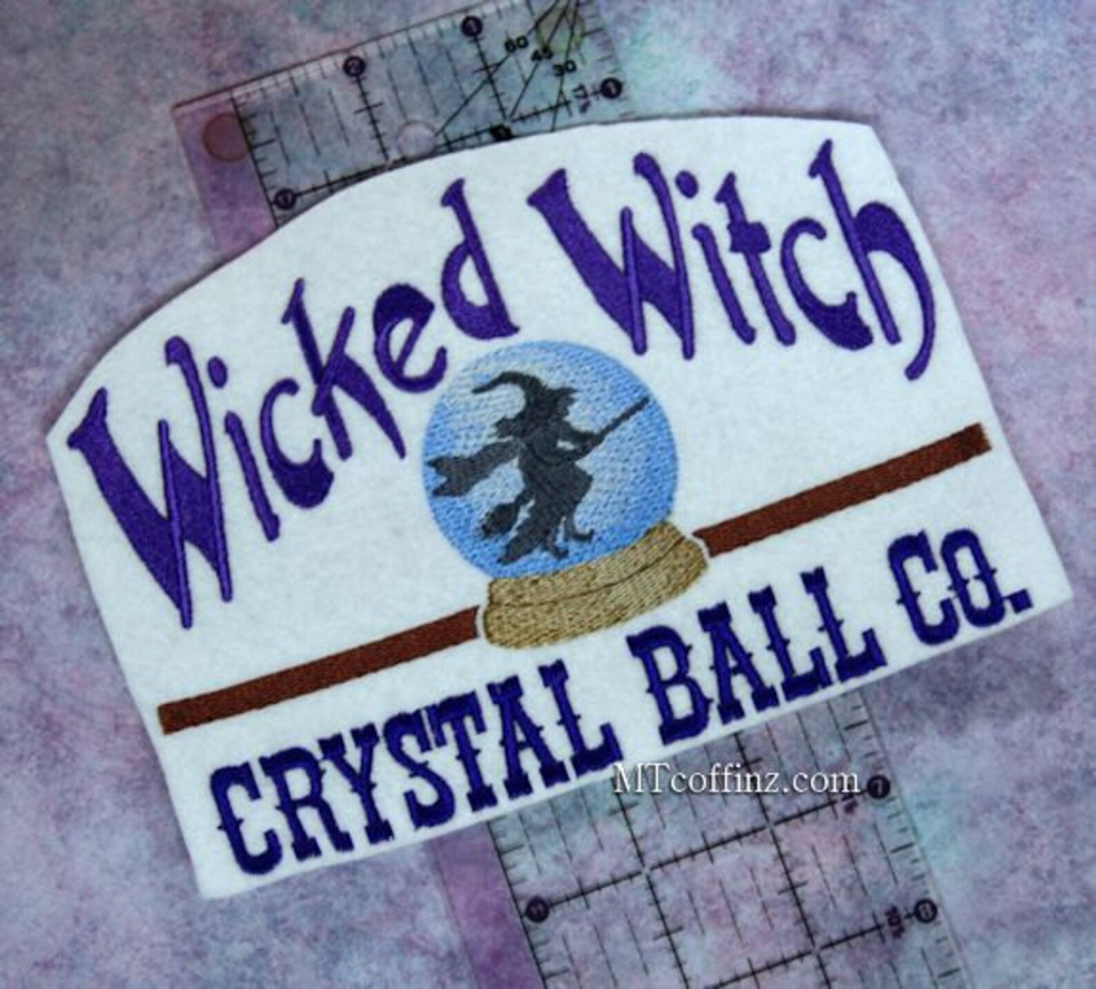 Wicked Witch Crystal Ball Company Iron on Embroidery Patch - Etsy