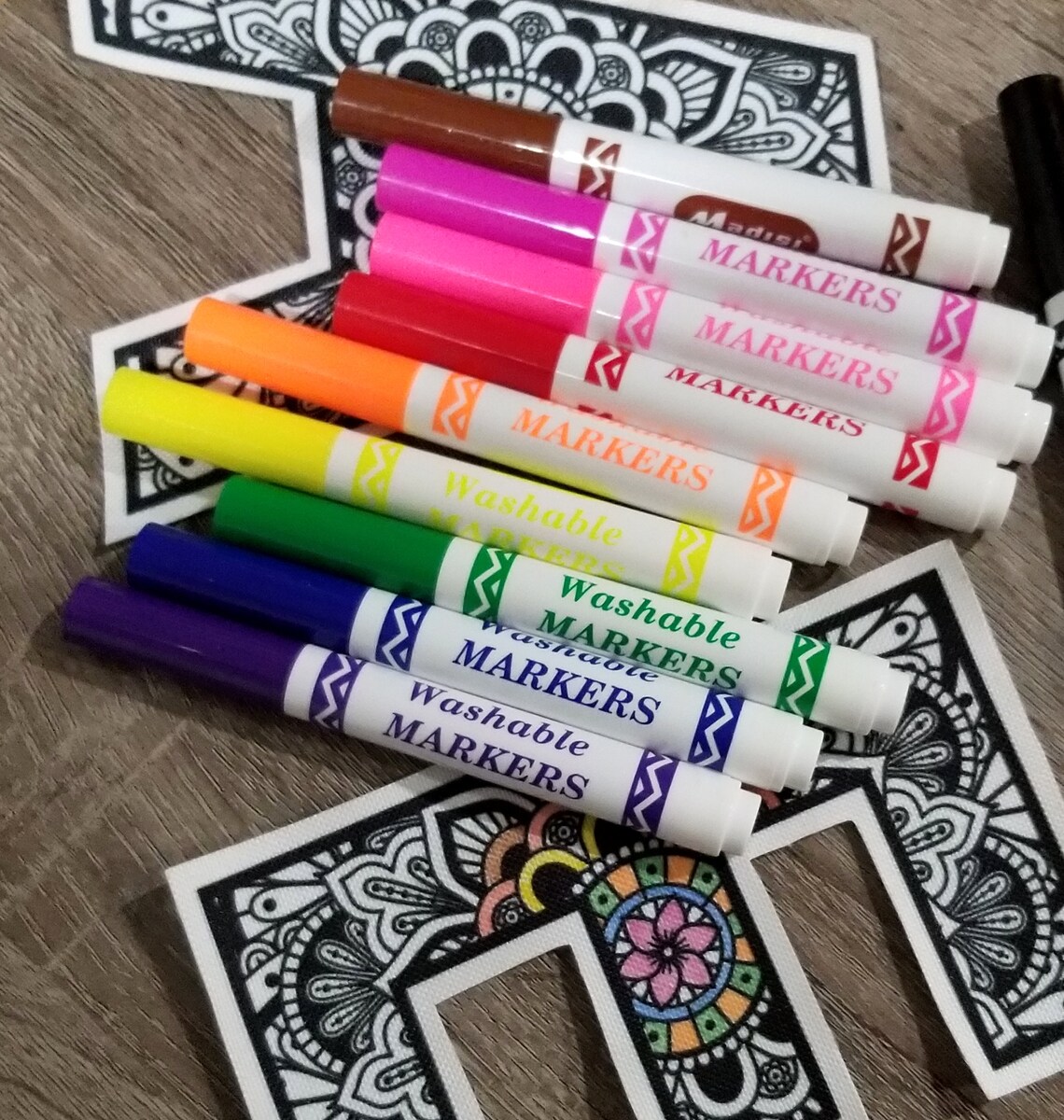 Color Fabric Markers Pack of Ten Machine Washable Finish | Etsy