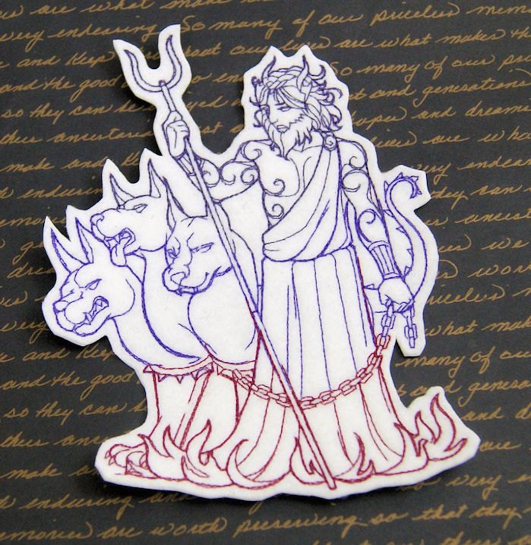 Hades Greek God Iron on Embroidery Patch Mtcoffinz - - Choose Size ...