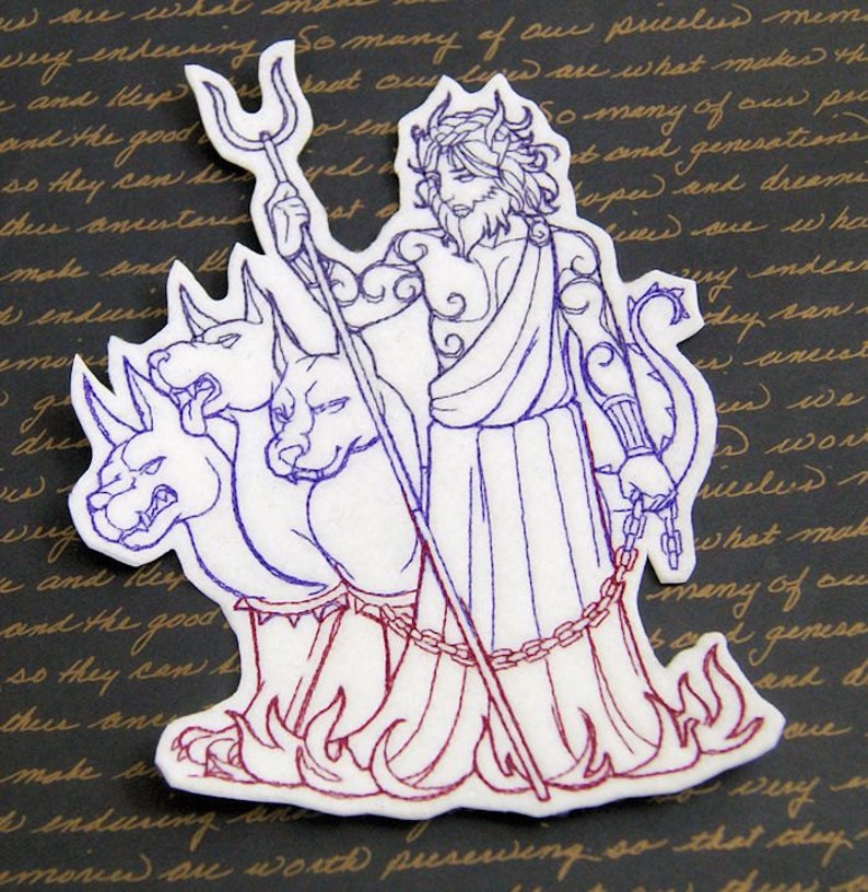 Hades Greek God Iron on Embroidery Patch Mtcoffinz - - Choose Size ...