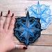 Compass Patch Blue Nautical Compass Aquarius Iron on Embroidery Patch ...