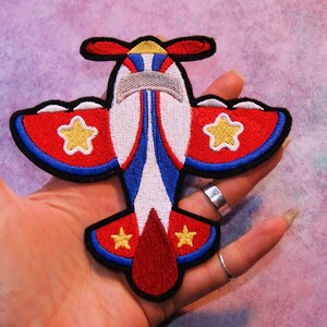 Toy Airplane Cartoon Iron on Embroidery Patch Mtcoffinz - Choose Size ...