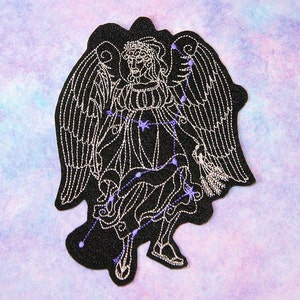 Virgo - the Maiden- Constellation Iron on Embroidery Patch Mtcoffinz ...